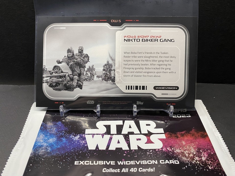 2023 Topps Star Wars Flagship Widevision #DW5 Nikto Biker Gang Book Of ...