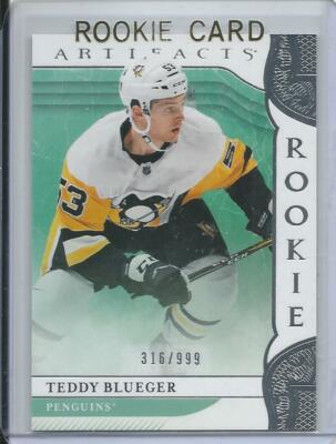 2019-20 Artifacts Teddy Blueger Rookie Card RC #179 Mint /999 | eBay
