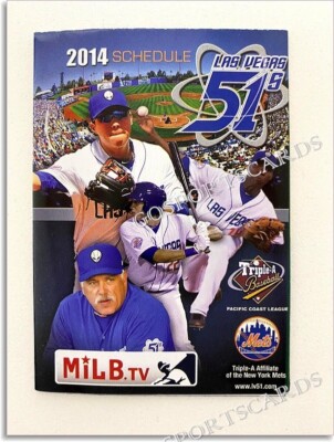 2014 Las Vegas 51s Pocket Schedule Wally Backman Mets Minor Baseball | eBay