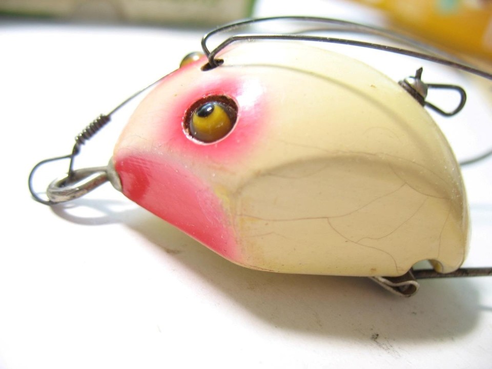 Creek Chub Weed Bug old wood fishing lure new in box glass eyes | eBay