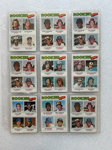 **LOT OF 9** Vintage 1977 Topps ROOKIE Baseball Cards - New Estate Find ...