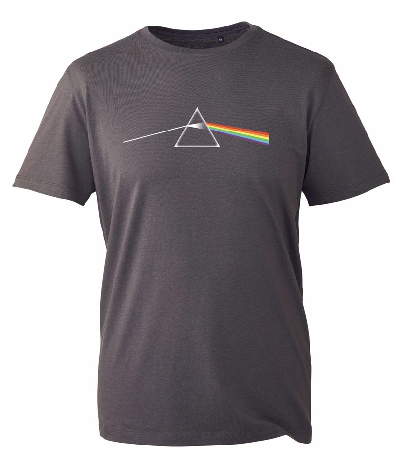 Dark Side t shirt Prisim Style DSOM Pink Floyd Fan Rock RTear neck logo ...