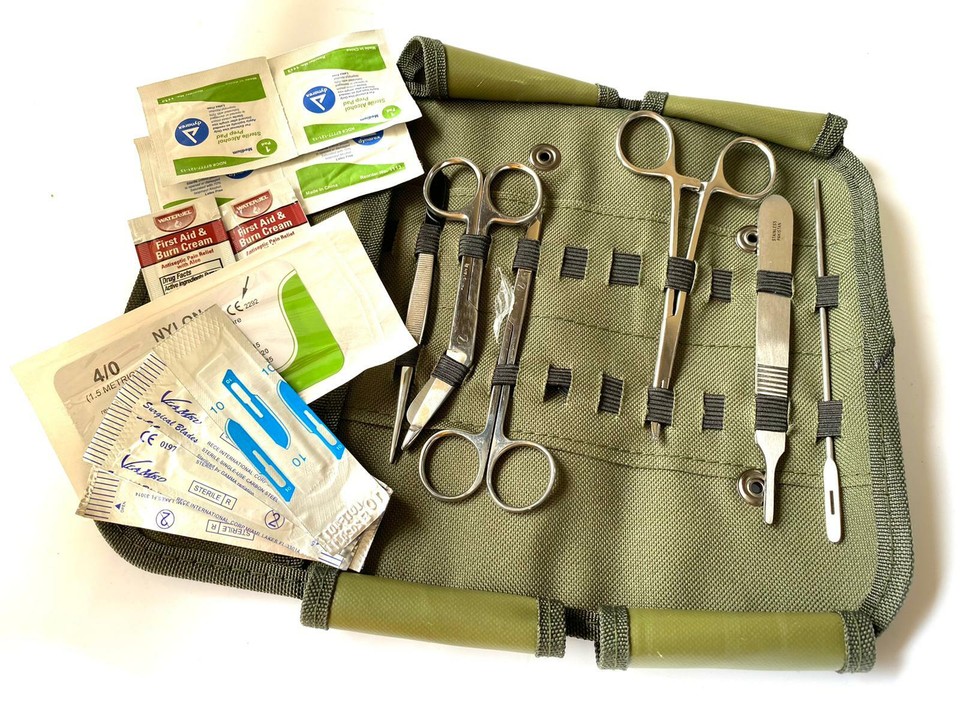 Surgical Suture Kit Basic First Aid Set Suture Emergency Trauma ...