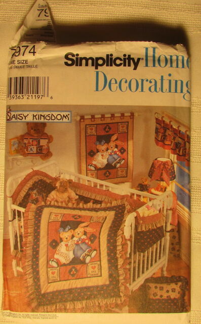 Simplicity 7974 Daisy Kingdom Nursery Accessories OOP Sewing Pattern ...