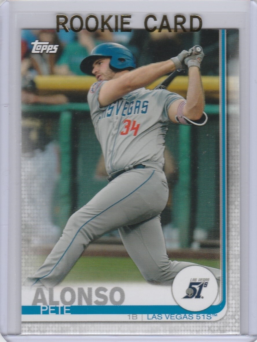 PETE ALONSO ROOKIE CARD New York Mets RARE TOPPS Pro Debut Baseball ...