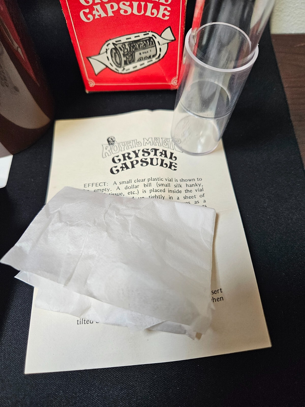 2 Vintage Royal Magic Tricks Crystal Capsule & Water Jug Both Complete ...