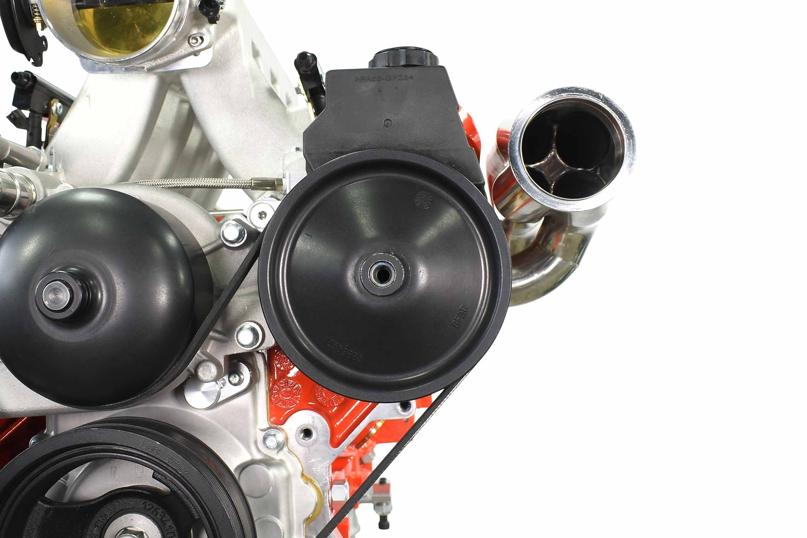 LS Truck Power Steering Pump Bracket Kit For LS1 Pump w/ Turbo Headers ...