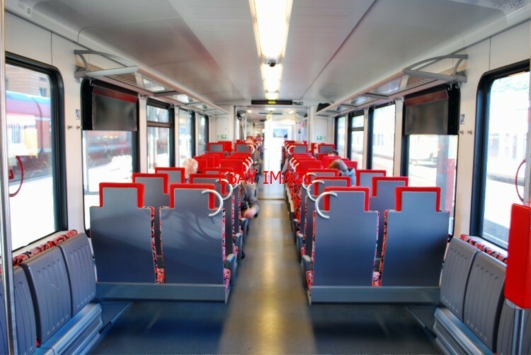 PHOTO INTERIOR OF ABELLIO 15K V AC ALSTOM LHB &CORADIA& (LATER LINT) 3 ...