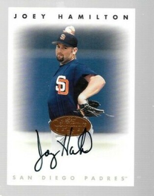 1996 Leaf Signature Series Bronze Joey Hamilton Autograph Padres | eBay