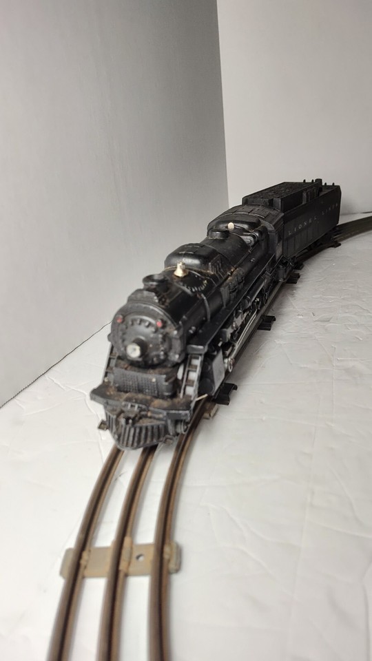 Vtg Lionel O Gauge 8304 Steam Locomotive w/Lionel Lines Tender Railroad ...