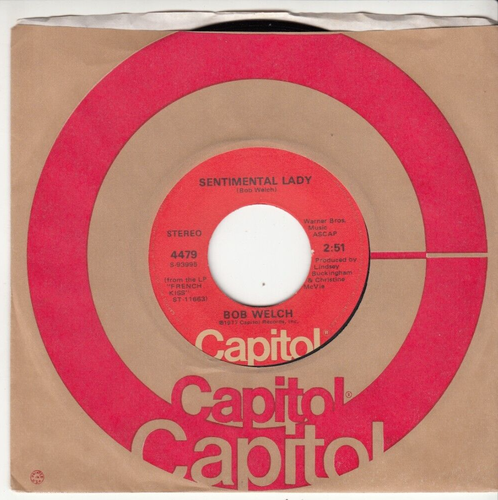 BOB WELCH - SENTIMENTAL LADY - ORIGINAL CAPITOL RECORDS 45 - GREAT ...