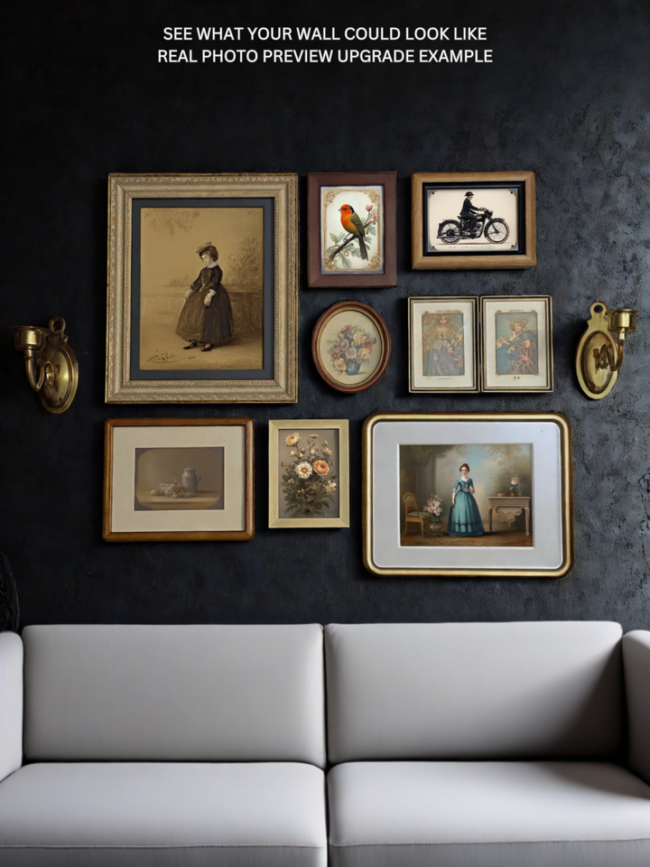 Curated Vintage Frame Set | Ornate Gallery Wall Picture Frames Mystery ...