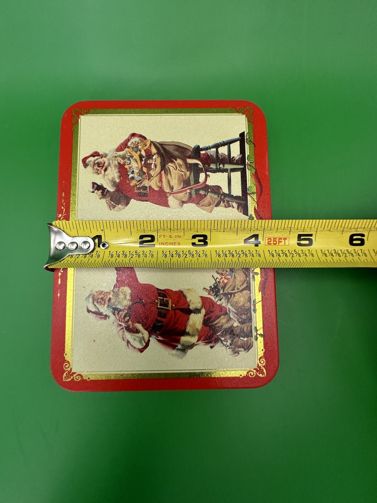 Vintage Coca Cola Nostalgic Santa playing cards - double deck with tin ...