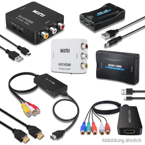 HDMI Adapter - Mini AV / SCART / YPBPR to HDMI Konverter für Wii / PS ...