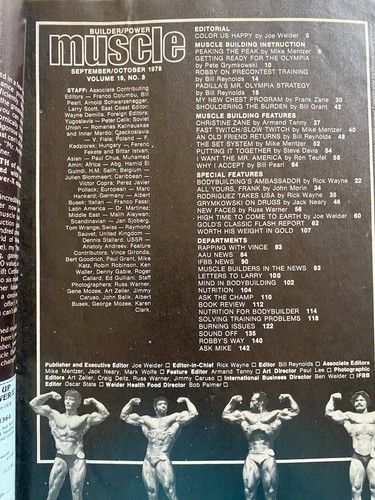 Joe Weider Muscle Builder & Power-October 1978 (Robby Robinson Cover ...