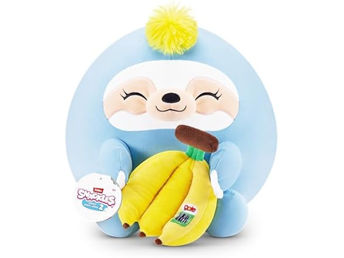 Zuru Snackles Series 2 SLOTH with Dole Bananas (megan) Plush 16 ...