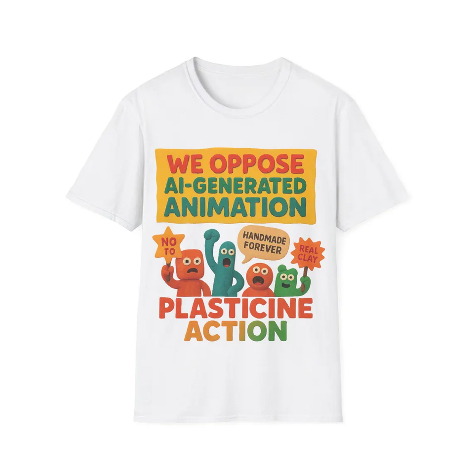 Plasticine Action, Anti AI Generated Animation Tee, Unisex S-5XL | eBay