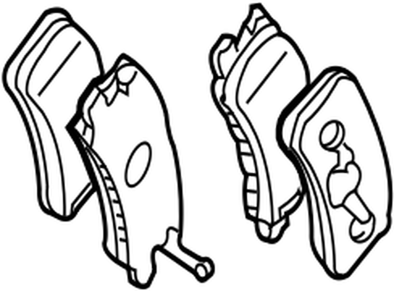 4605A479 Mitsubishi Pad set, rr brake 4605A479, New Genuine OEM Part | eBay