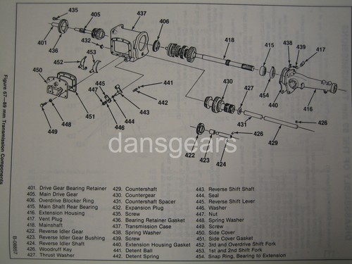 Chevy NP 833 Shift Housing With Forks NP440 A833 Overdrive 4 Speed ...