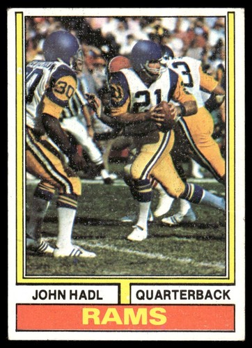 1974 Topps Football John Hadl Los Angeles Rams #50 VG | eBay