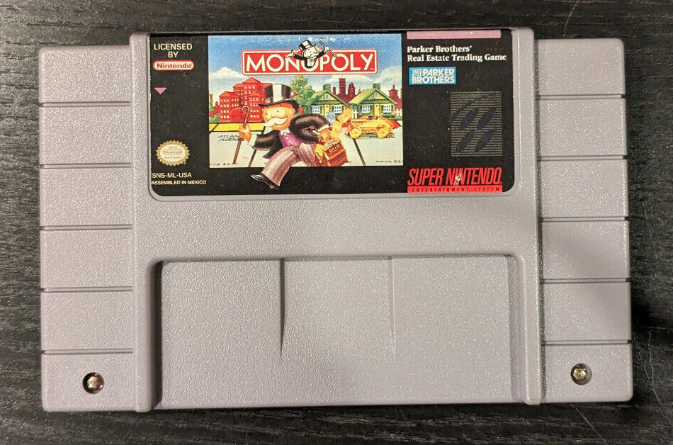 Monopoly (Super Nintendo Entertainment System, 1992) SNES - Cart Only ...