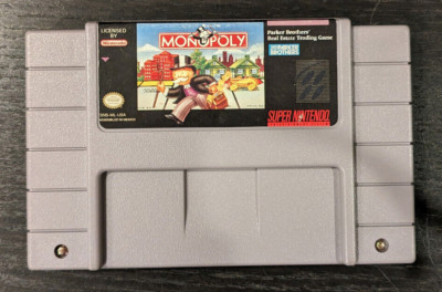 Monopoly (Super Nintendo Entertainment System, 1992) SNES - Cart Only ...