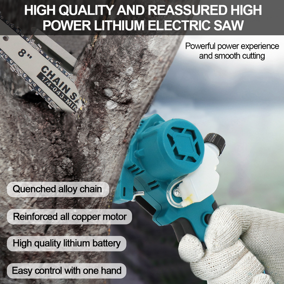 Telescopic Pole Chainsaw Long Reach Electric Tree Pruner Trimmer Branch ...