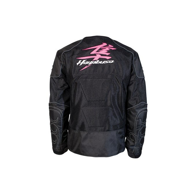 Ladies Black/Pink SUZUKI Hayabusa Motorcycle Mesh Jacket 990A0-21206 ...