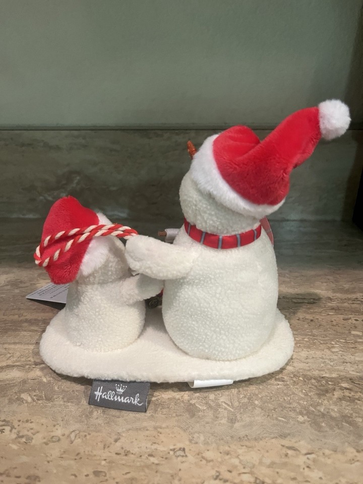 2025 Snowman Plush HALLMARK NWT Roasting Marshmallows Snowmen Ornament ...