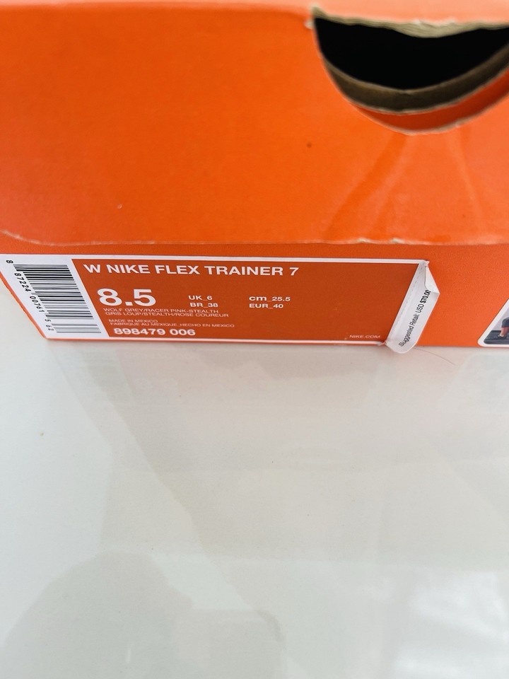 Nike Women’s Flex Trainer 7 Wolf Gray/Racer Pink 8.5 | eBay