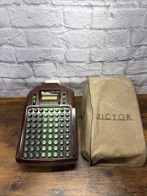 Vintage Victor Adding Machine Bakelite Jade Keys Art Deco Model W ...
