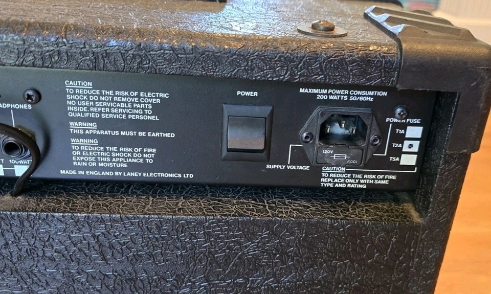 Rare Vintage 1990's LANEY Linebacker Reverb PL65 Guitar Combo Amplifier ...