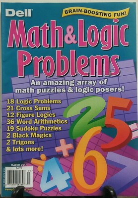 Dell Math & Logic Problems March 2017 Brain Boosting Fun FREE SHIPPING ...