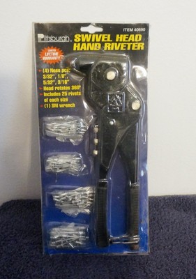Pittsburgh Swivel Head Hand Riveter Set New | eBay