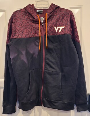 NEW! WITH TAGS! Virginia Tech Full Zip Hood Stadium Athletics Jacket ...