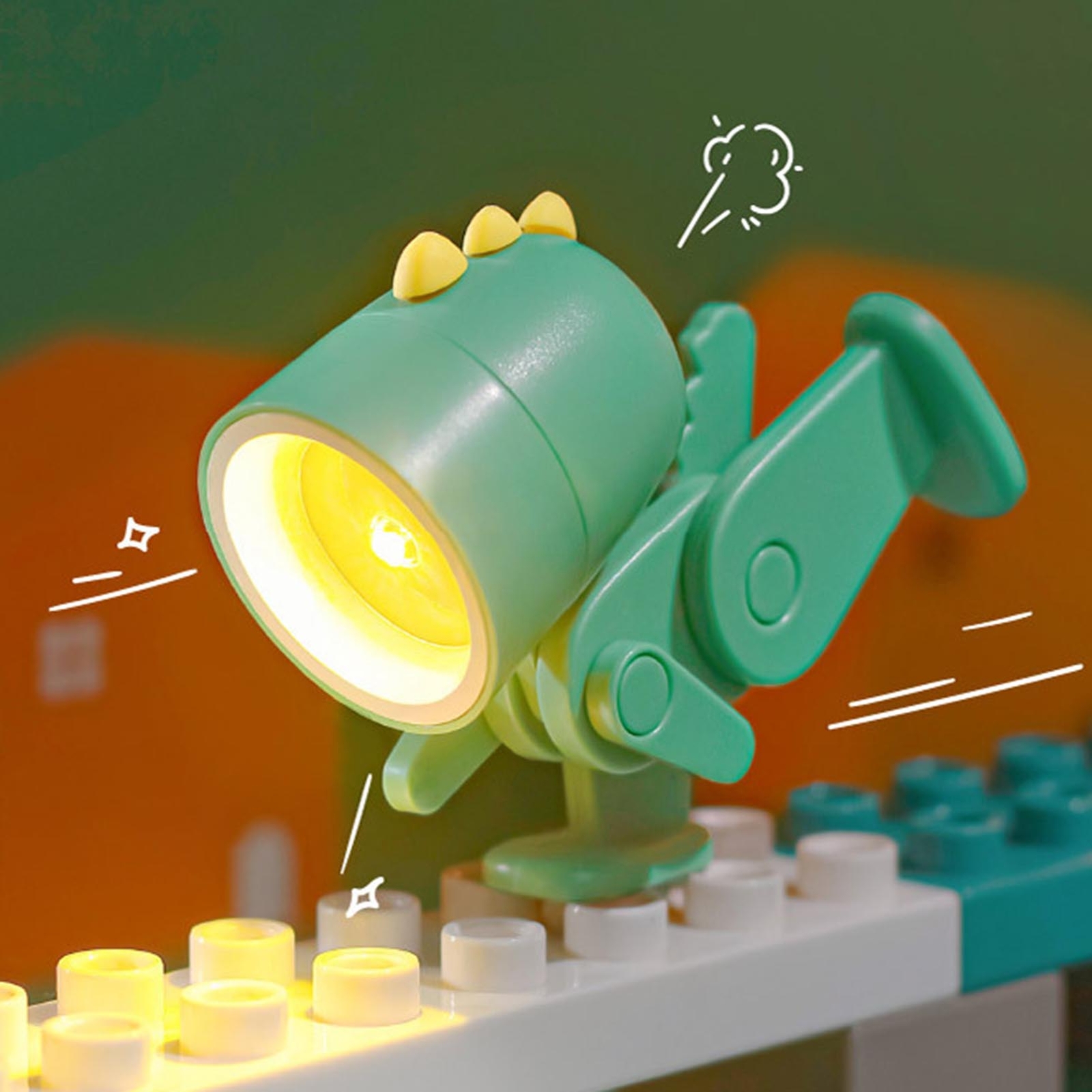 Cartoon Bedside Lamp Creative Shape Decorative Cartoon Dinosaur Style ...