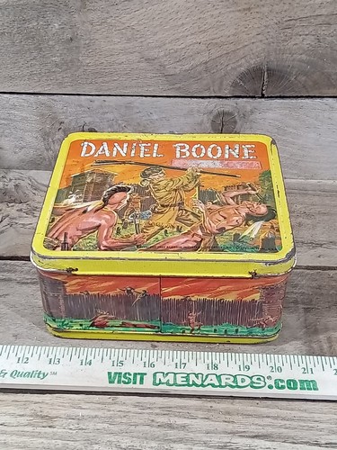 1955 DANIEL BOONE METAL LUNCH BOX RARE VINTAGE ALADDIN | eBay