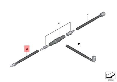 Genuine BMW E70 E70N E71 E72 F01 F01N Hose Line Connection OEM ...