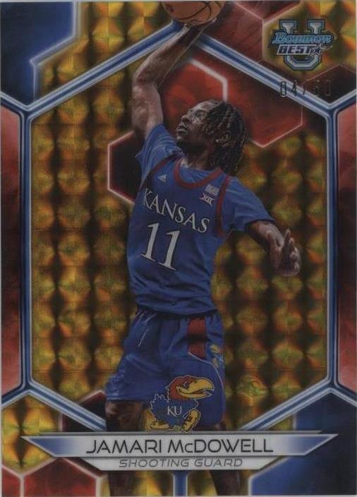 2023-24 Bowman University Best - Jamari McDowell #36 Gold Geometric ...