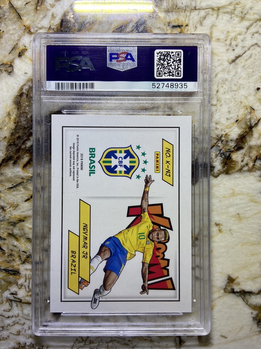 2018 Panini Kaboom Neymar Jr. #NJ PSA 10 GEM MINT Brazil Low 2018 Panini Kaboom Neymar Jr. #NJ PSA 10 GEM MINT Brazil Low