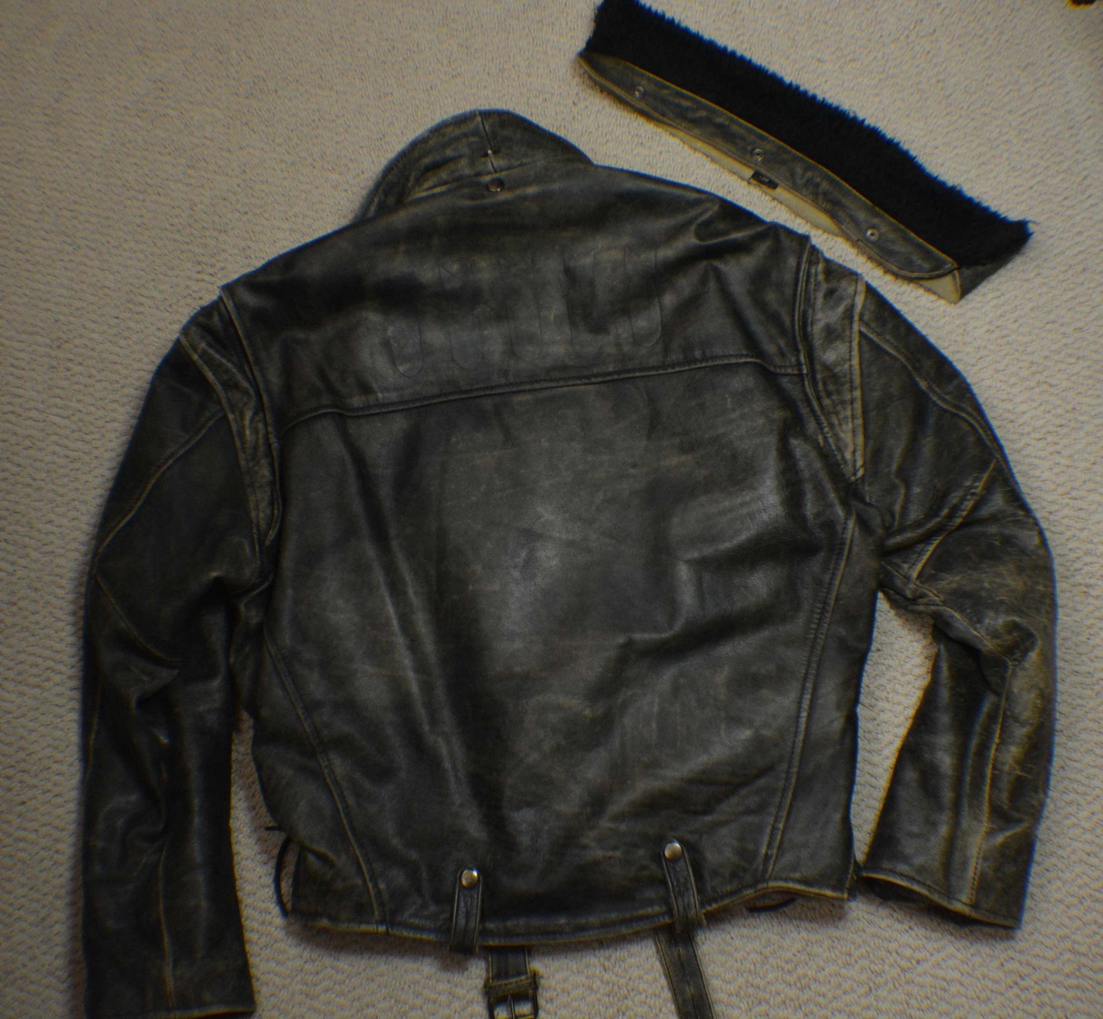 Leather Biker Jacket Bomber From 2BU California 1980s Classic 40s Style ...