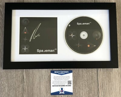 NICK JONAS SIGNED AUTOGRAPH SPACEMAN FRAMED & MATTED CD & BECKETT BAS ...