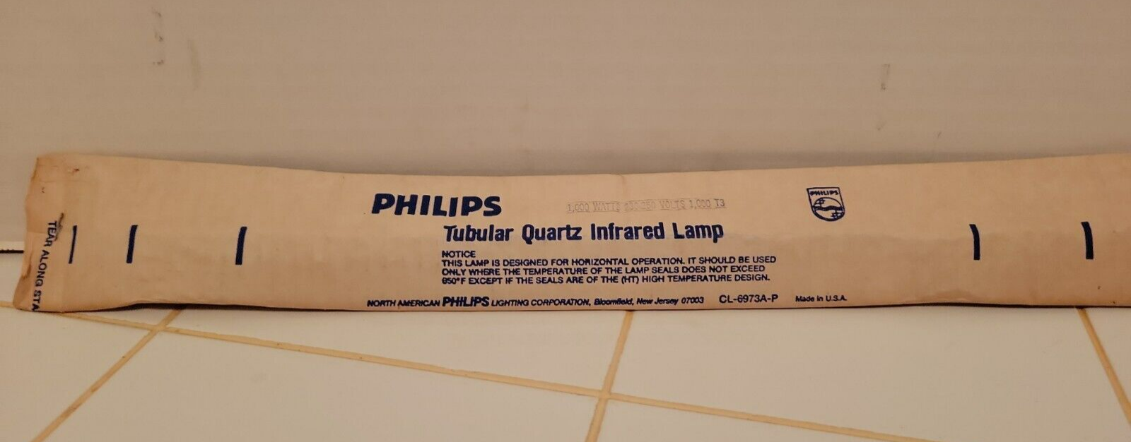 1 Philips 1000T3 Infrared Lamp Light Bulb 1000W 230-250V 238592 NOS | eBay