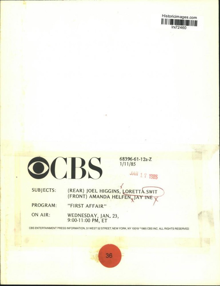 1985 Press Photo Joel Higgins, Loretta Swit, child co-stars of "First ...