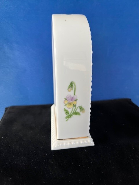 Aynsley Wild Tudor Fine Bone China Clock 5 1/8" H Works | eBay