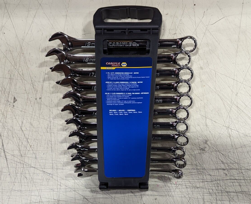 Carlyle Tools by Napa 11PC Combination End Wrench Metric Set Polished ...