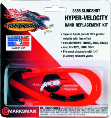 Marksman Slingshot Hyper Velocity Replacement Tapered Band Kit 1/4 ...
