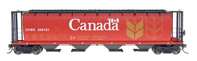 INTERMOUNTAIN HO 4 BAY CYL. HOPPER RED CANADA-CPWX #606601 PN 45102156 ...