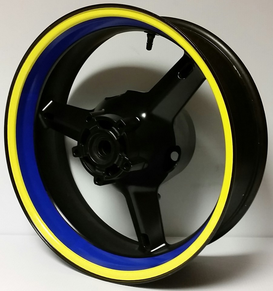 RED WHITE CUSTOM INNER RIM DECALS WHEEL STICKERS STRIPES TAPE GRAPHIC ...