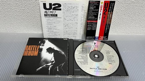 Japan Edit U2 Rattle and Hum CD with Obi Japanese Lyric Card Helter ...